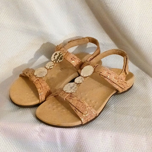 Vionic | Shoes | New Vionic Rest Farra Gold Cork Sandals | Poshmark